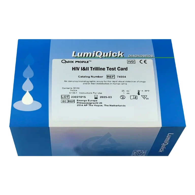 HIV 1/2 x 25 Test (Tri-Line) Rapid Test Cassette – Marca: LUMIQUICK ...