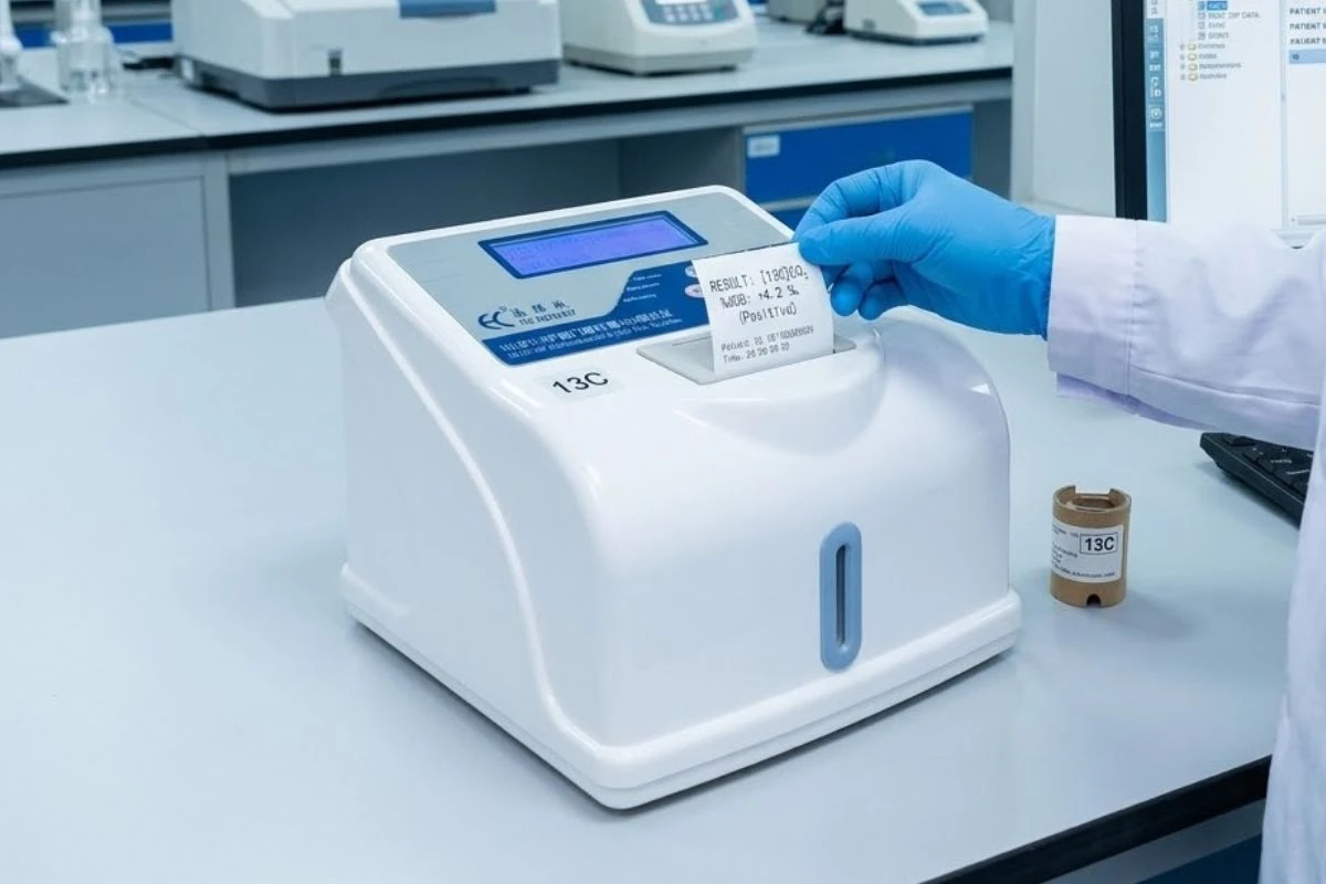 Test de aliento Helicobacter pylori: diagnóstico no invasivo